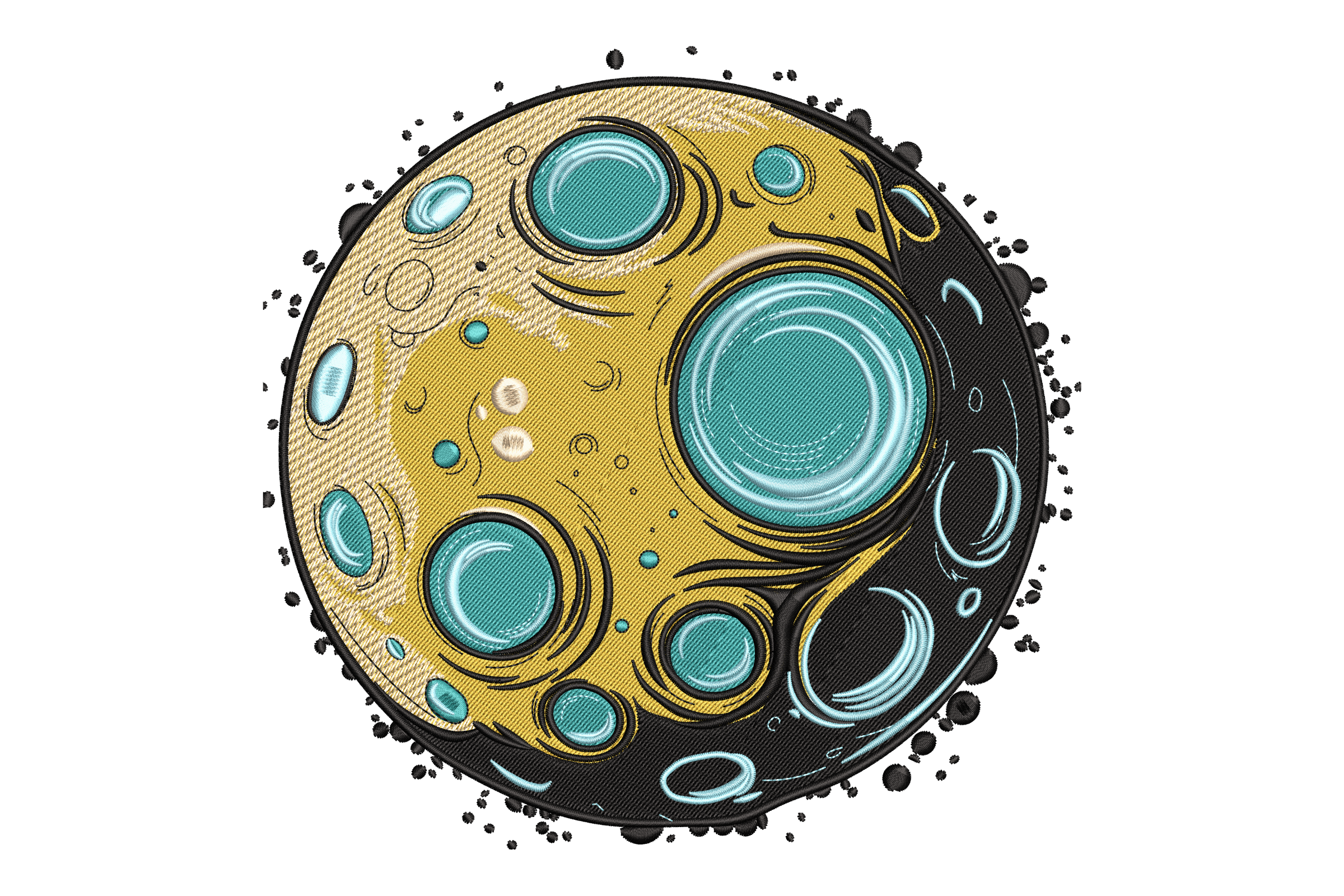 Cyber Planet Embroidery Design File | Embroidize
