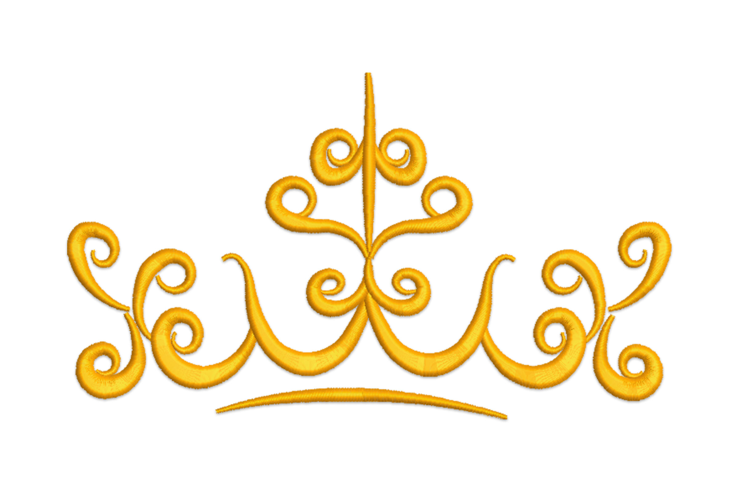 Princess Crown Embroidery Design – Royal Tiara Pattern for Clothes & Decor