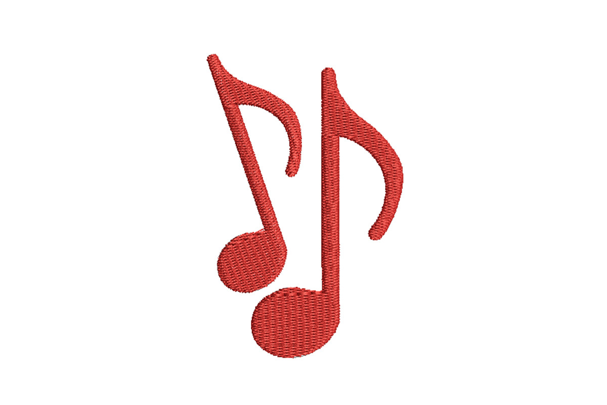 Simple Music Notes – Machine Embroidery Design | Embroidize