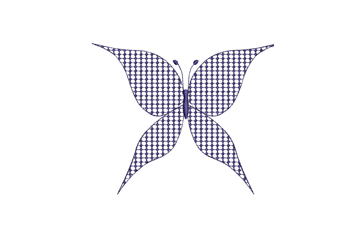 Lace Wings Butterfly – Machine Embroidery Design | Embroidize