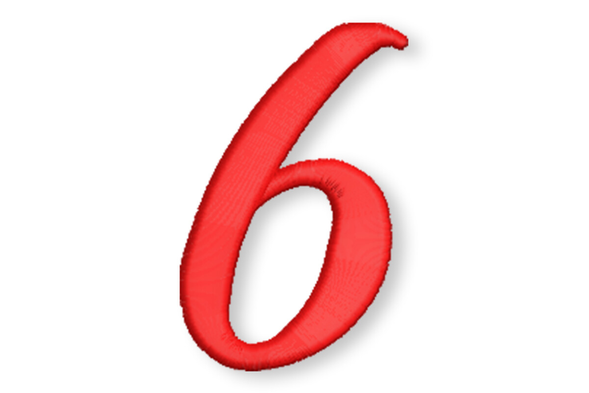Script Number 6 – Machine Embroidery Design | Embroidize