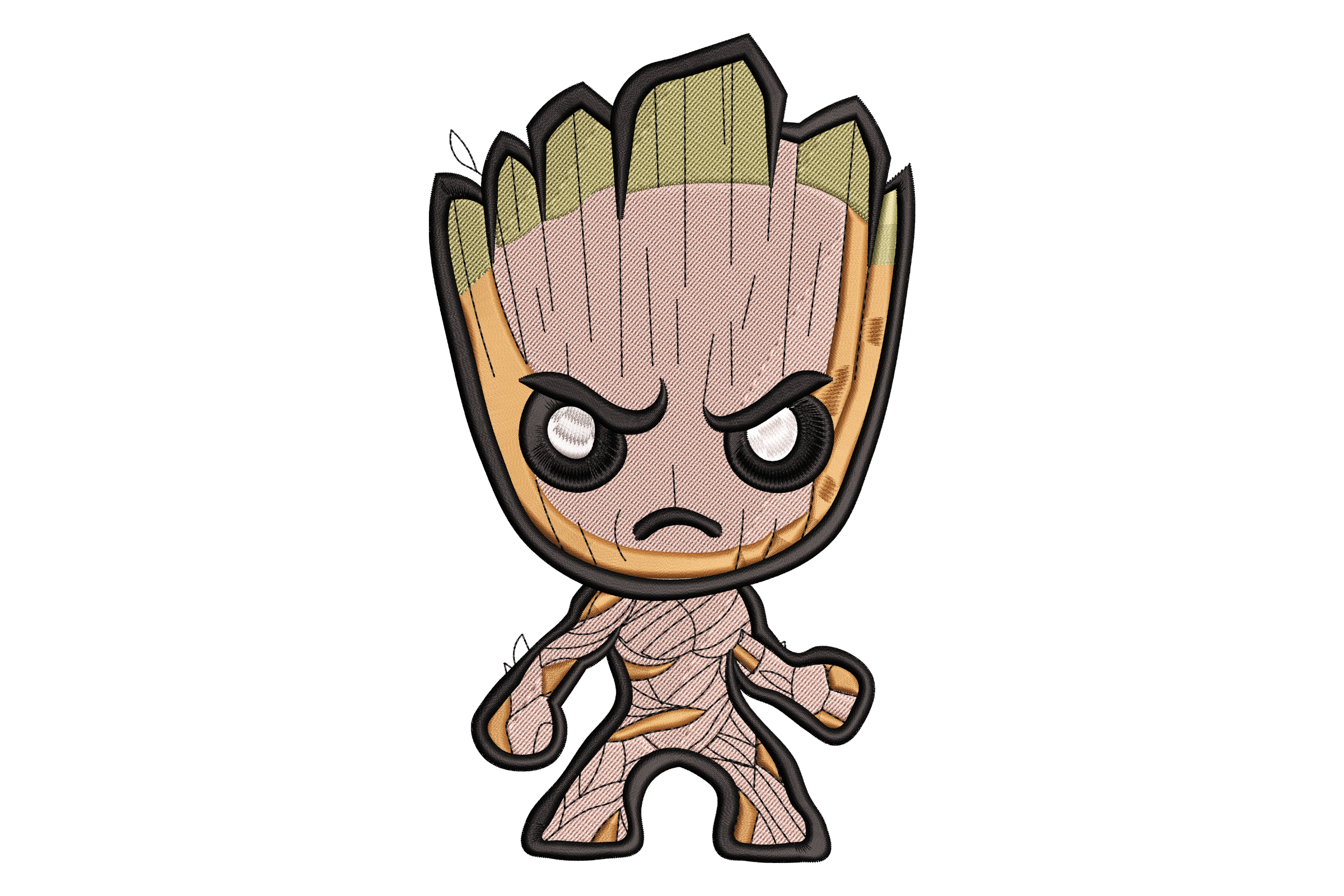 Chibi Baby Groot Embroidery Design – Machine File | Embroidize
