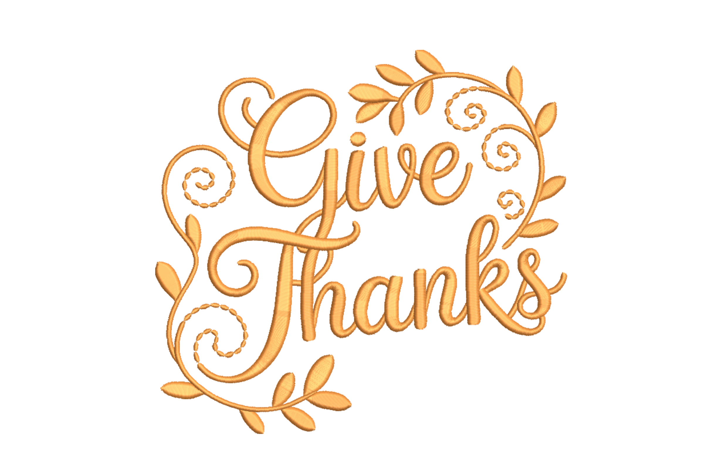 Give Thanks – Thanksgiving Machine Embroidery Design | Embroidize