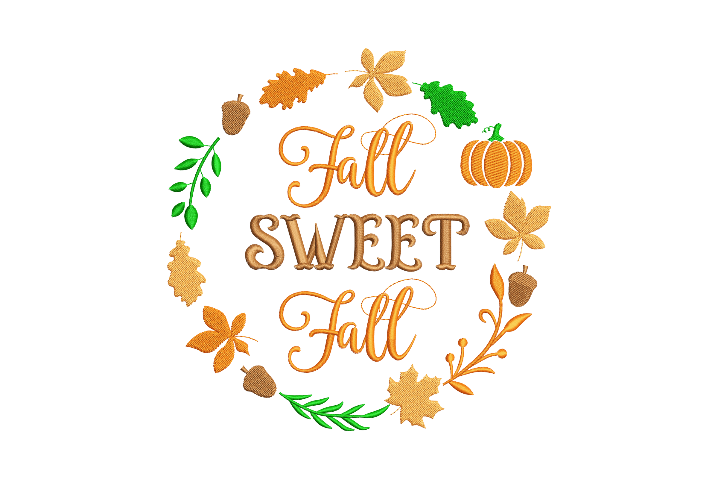 Fall Sweet Fall – Machine Embroidery Design | Embroidize