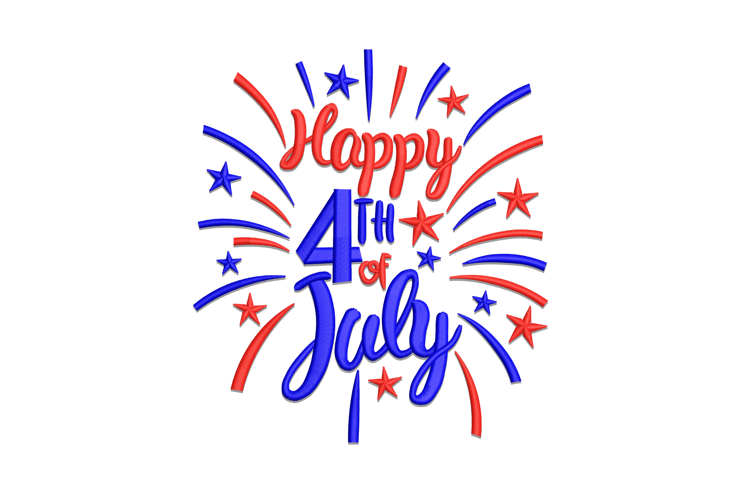 Happy 4th of July – Patriotic Machine Embroidery Design | Embroidize