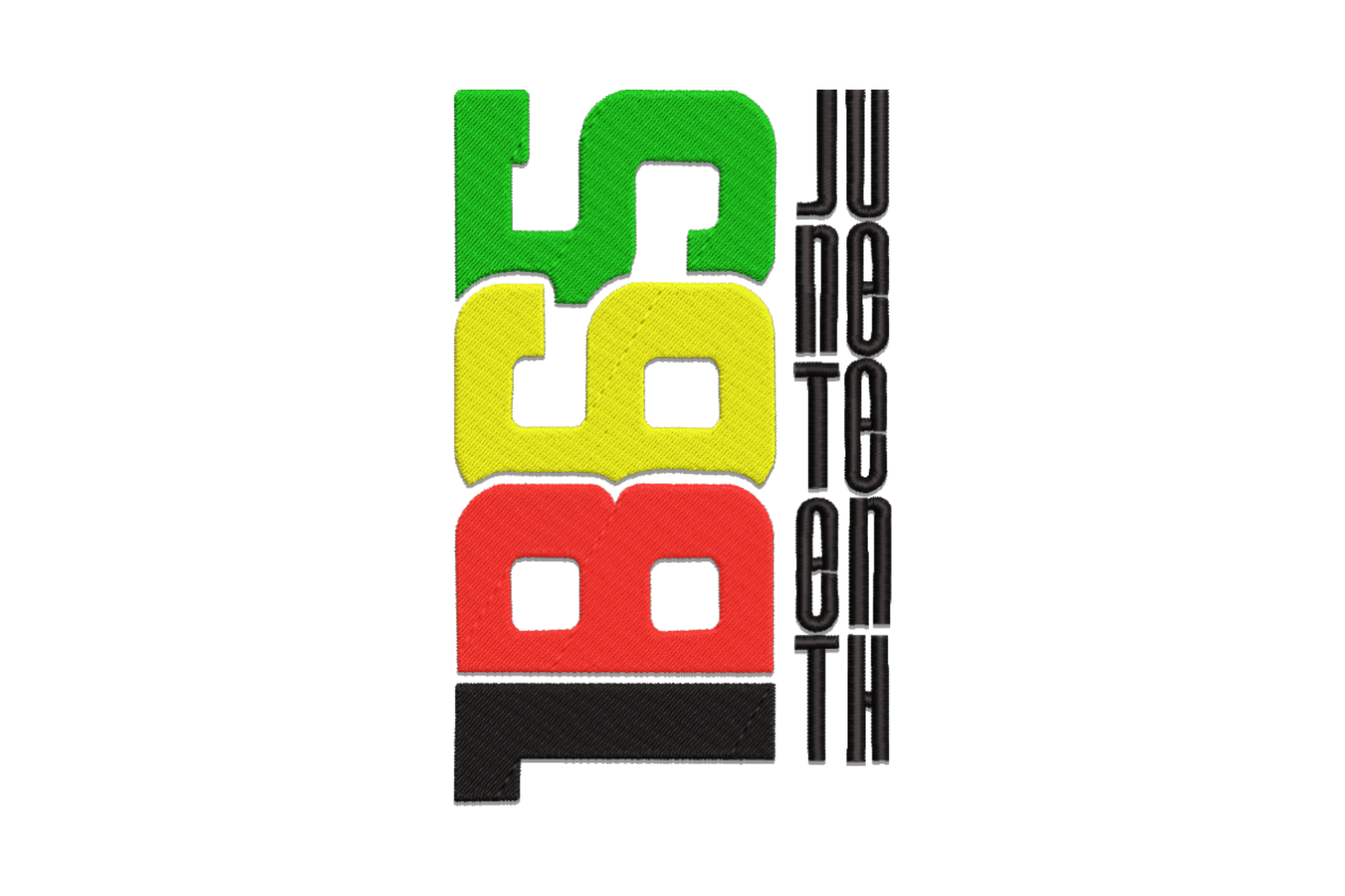 Juneteenth 1865 Vertical – Pan-African Modern Embroidery Design ...