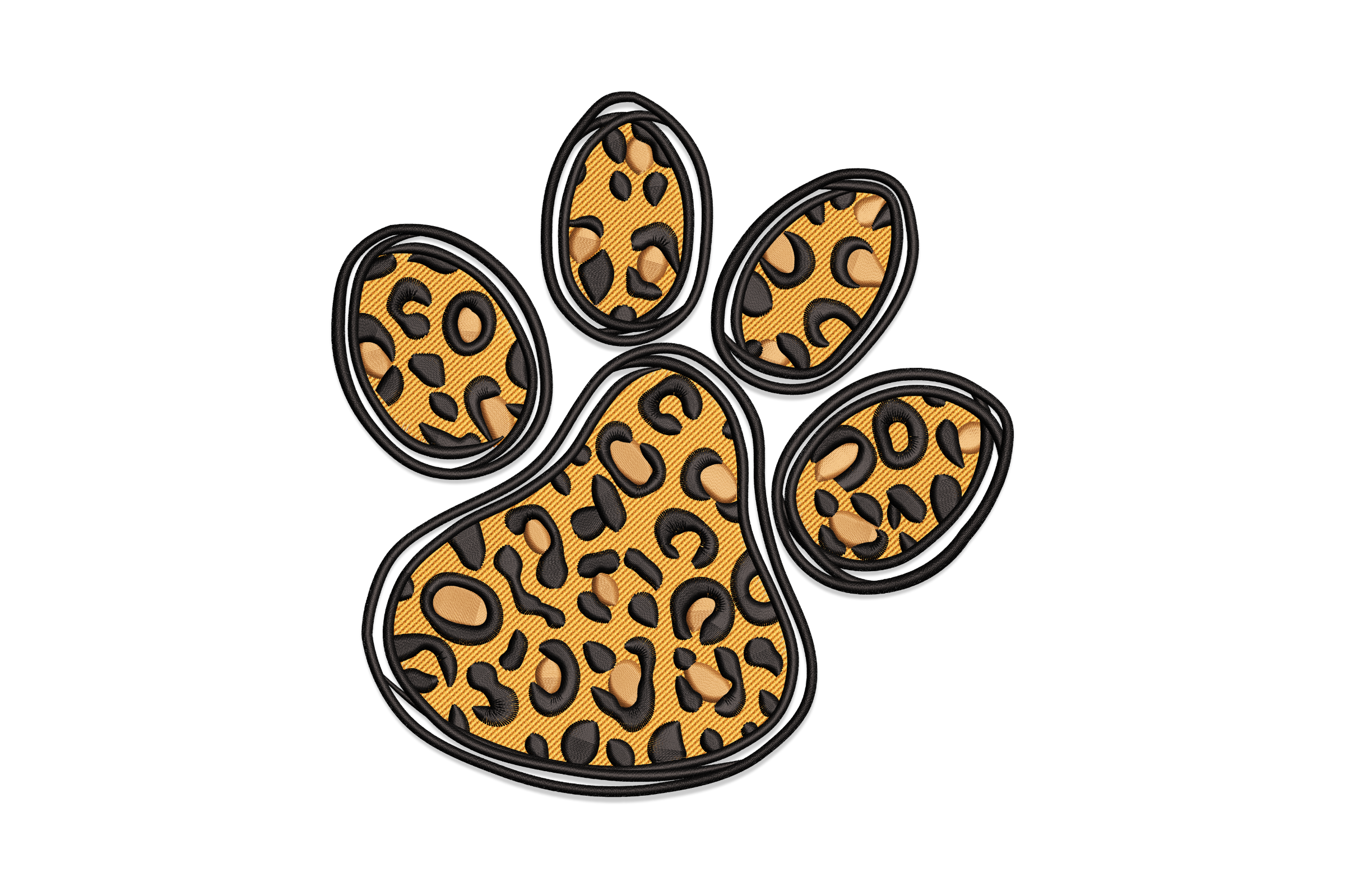 Leopard Print Paw Patch – Embroidery Design | Embroidize
