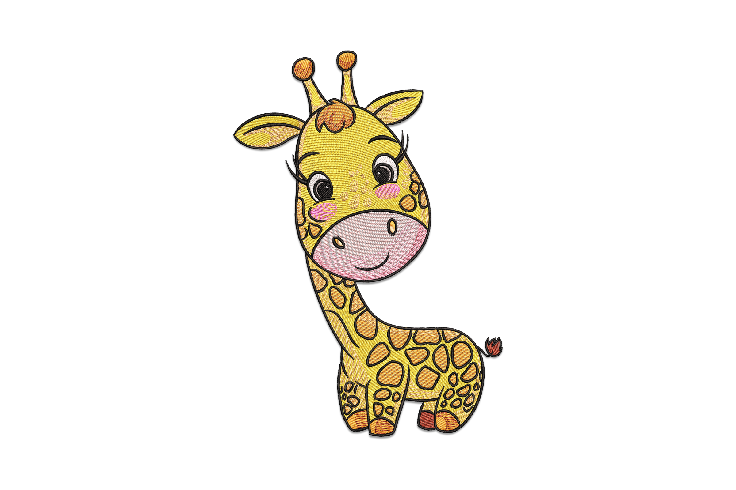 Cute Baby Giraffe – Machine Embroidery Design | Embroidize