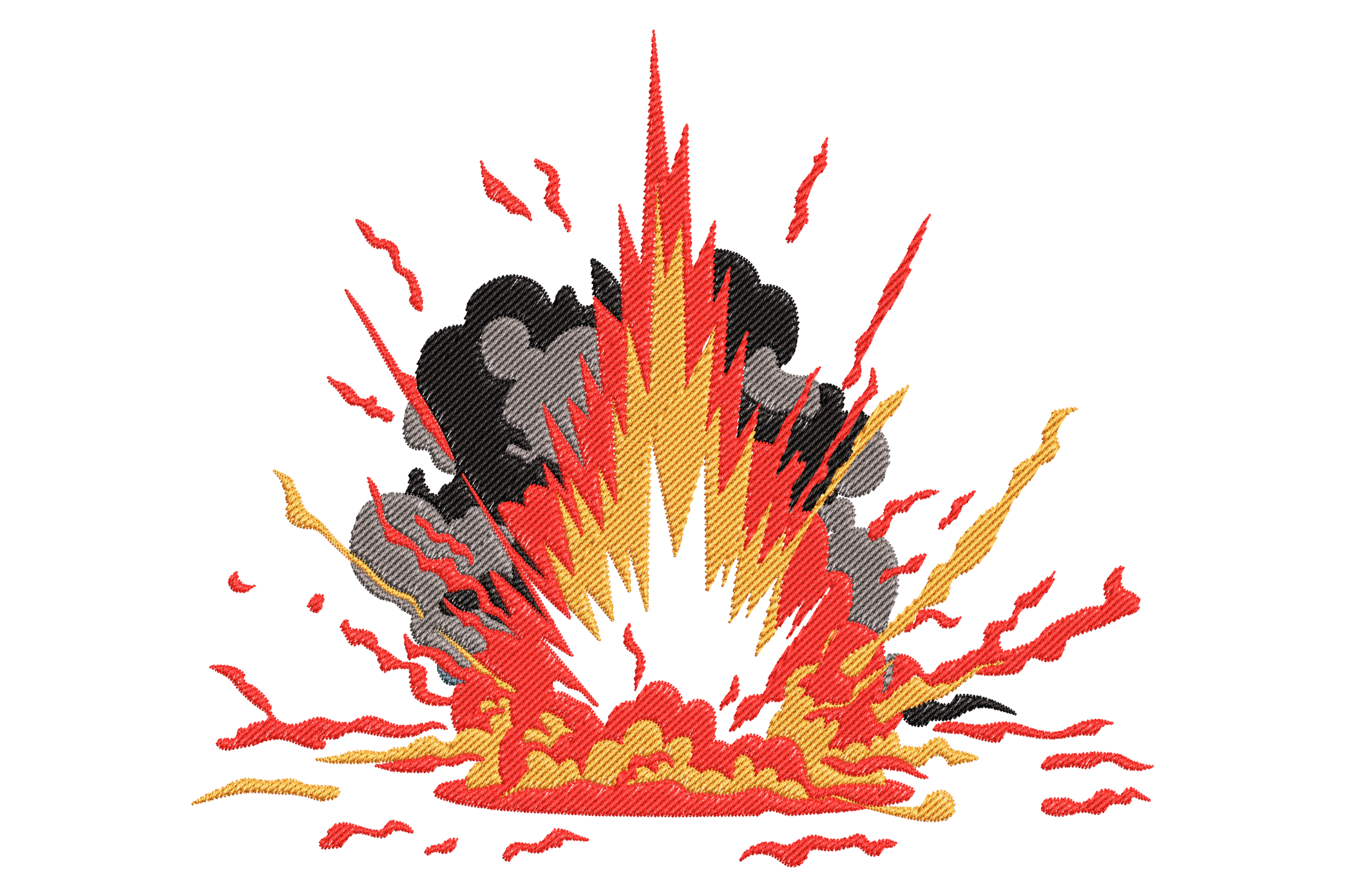 Explosion Blast – Machine Embroidery Design | Embroidize