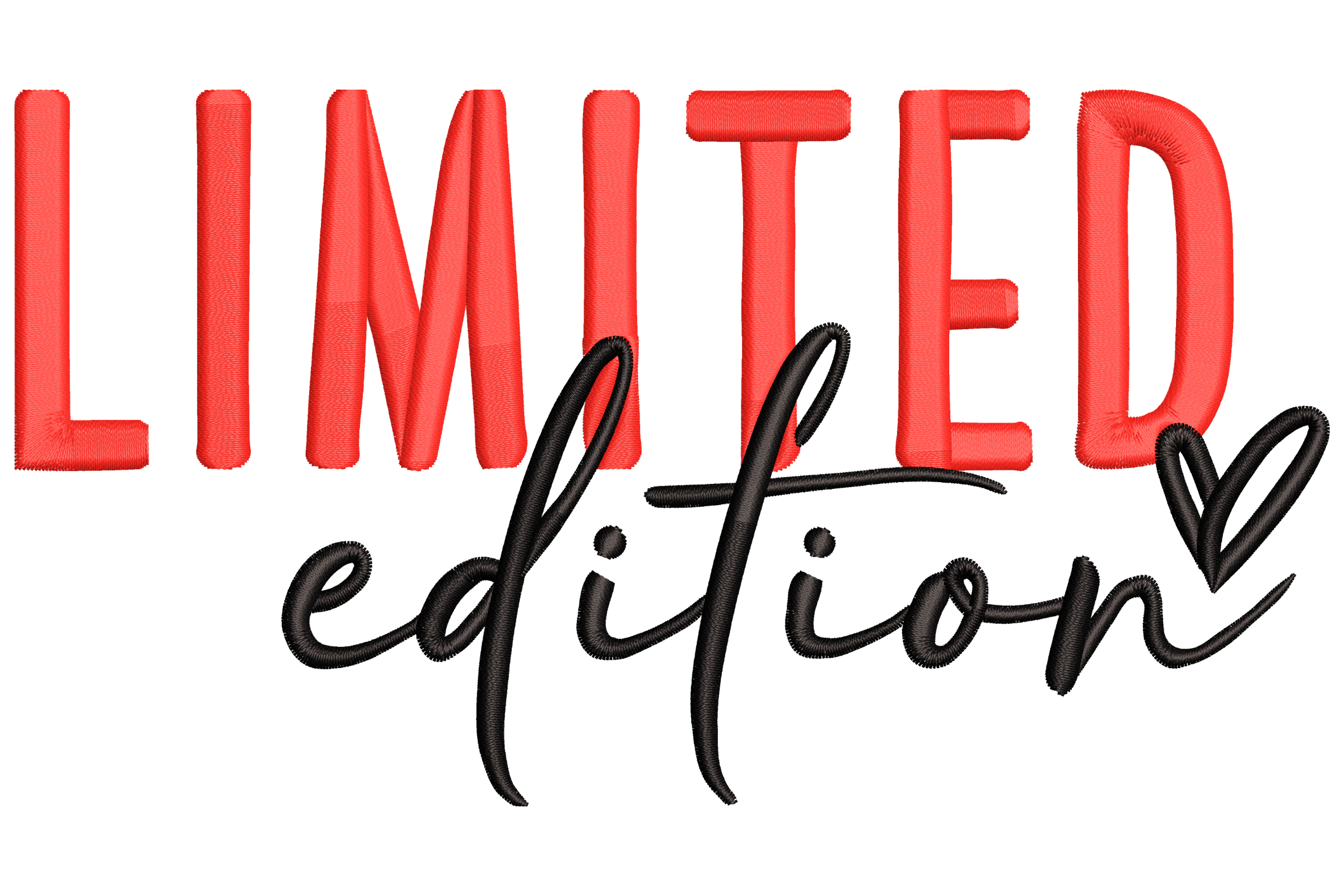 Limited Edition – Text Machine Embroidery Design | Embroidize