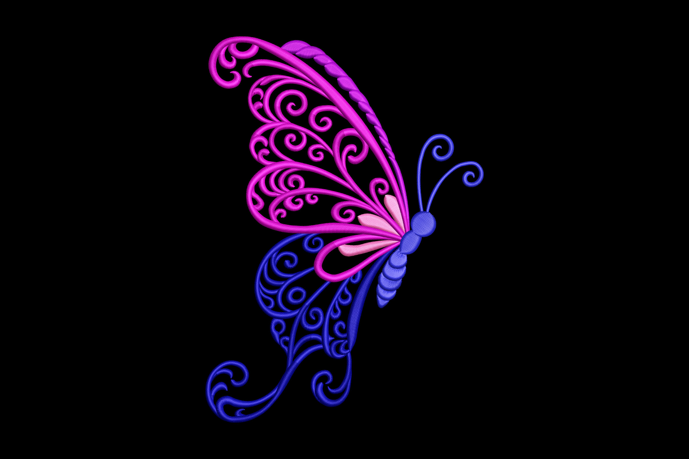 Elegant Butterfly Filigree – Machine Embroidery Design | Embroidize