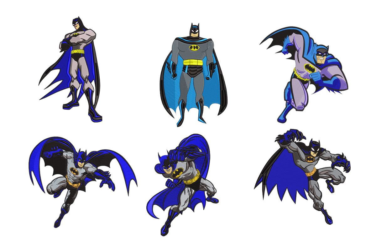 Dark Knight Superhero Machine Embroidery Design Bundle | Embroidize